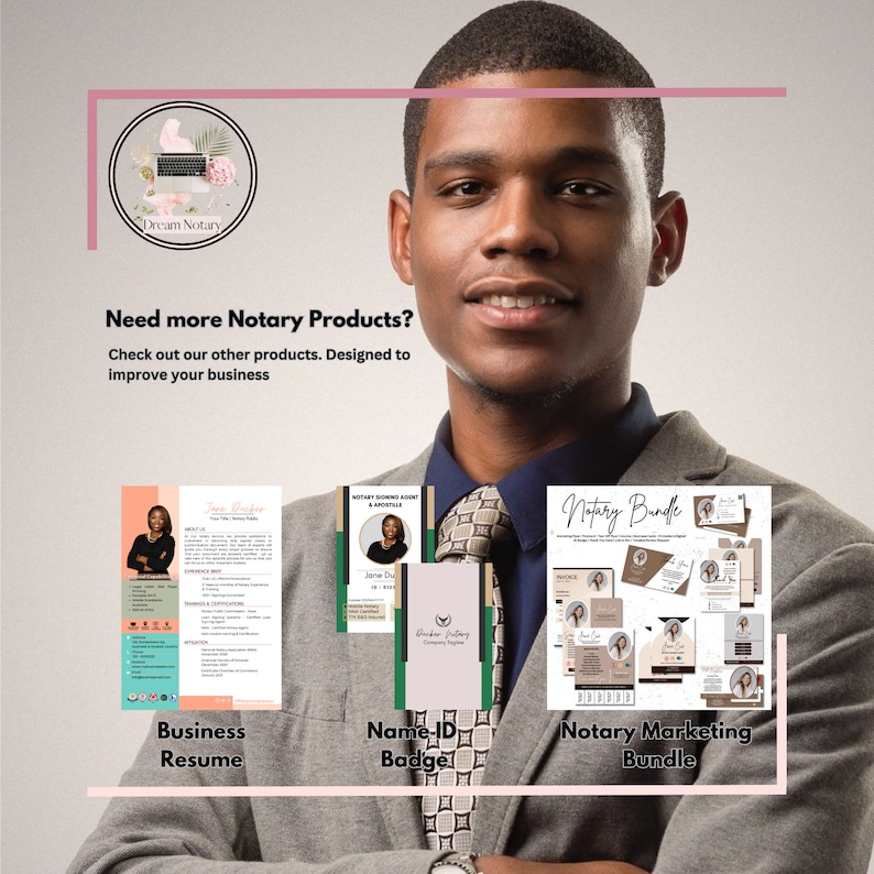 Notary Email Signature Template, Editable Notary Email Signature ...