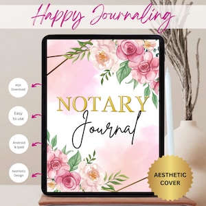 Notary Journal, Digital Journal Notary, Notary Public Signing Agent ...