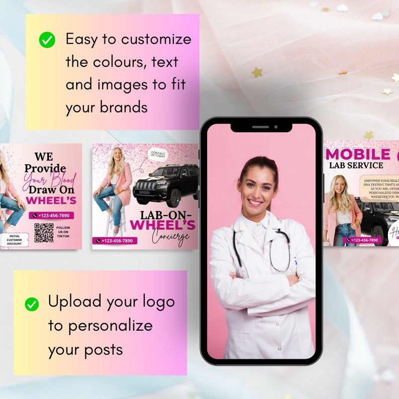 Mobile Lab Service Flyer / DIY Medical Mobile Lab Service Flyer/ Mobile ...