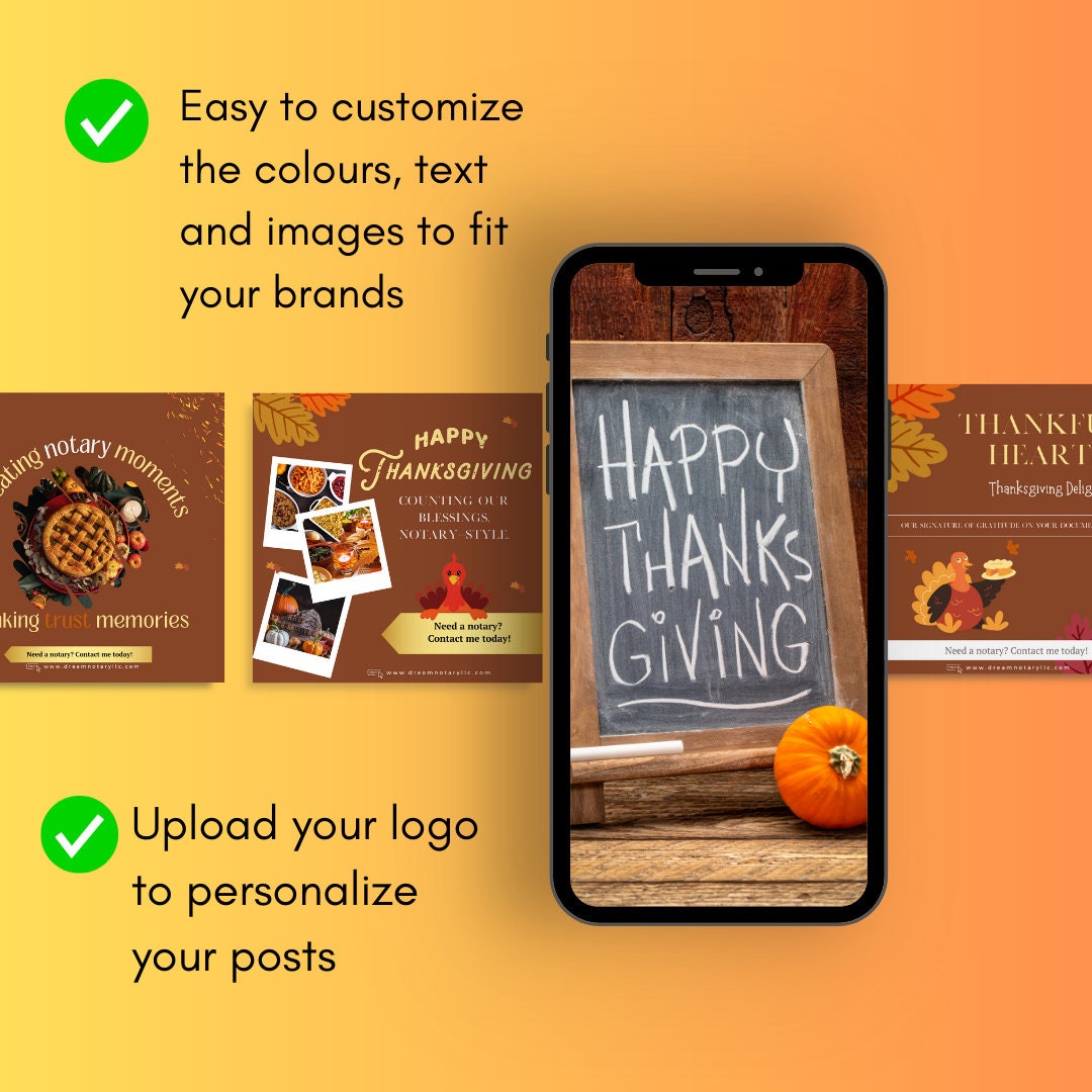 Notary Social Media CANVA Templates, Notary Instagram Post Templates ...