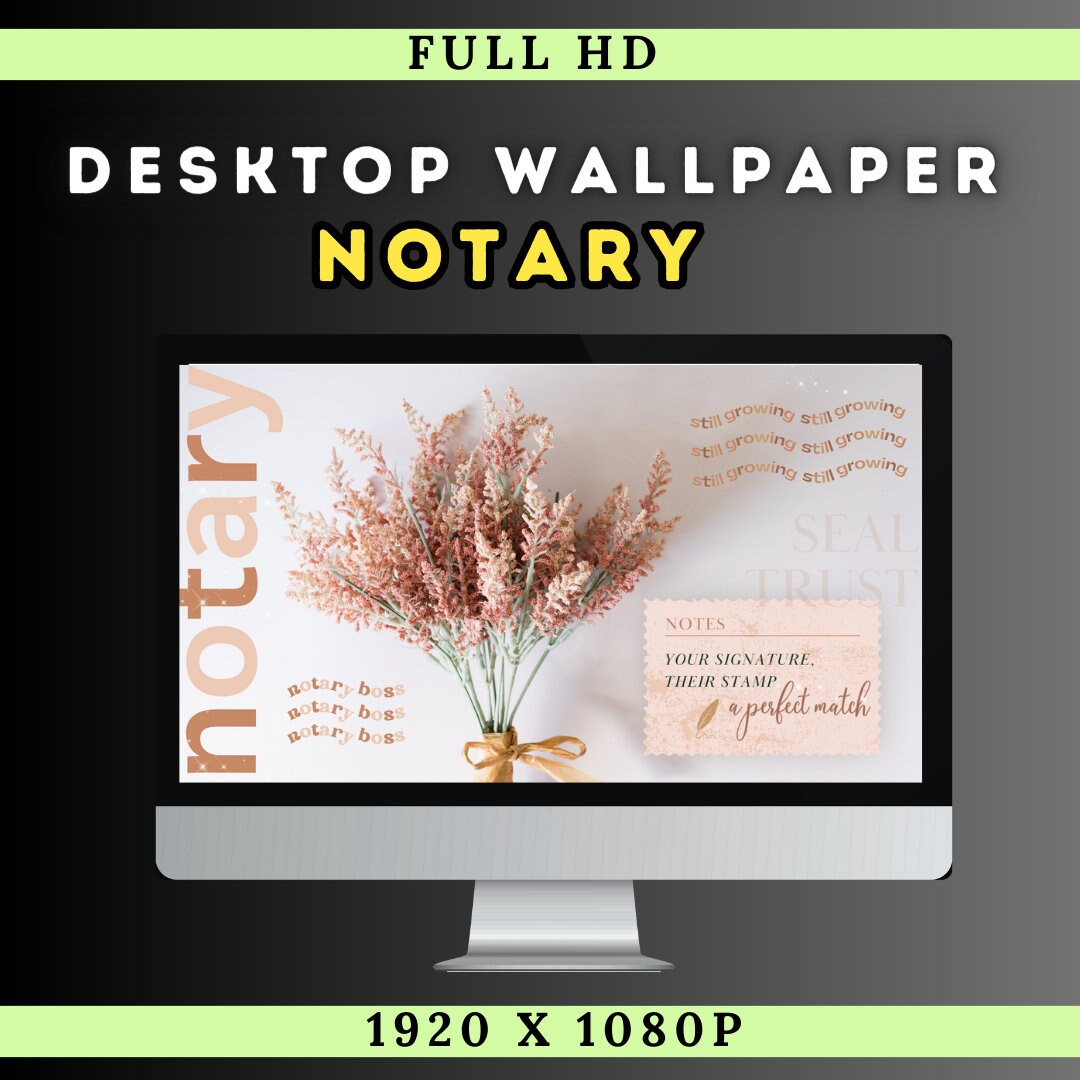 Notary Desktop Wallpaper, Notary Marketing Flyer, Notary Mailers ...
