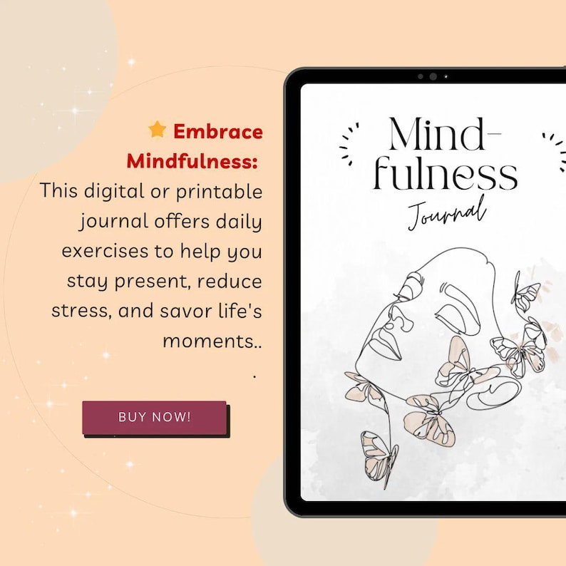 Mindfulness Journal, Mental Health Planner, Challenge Planner, Wellness ...