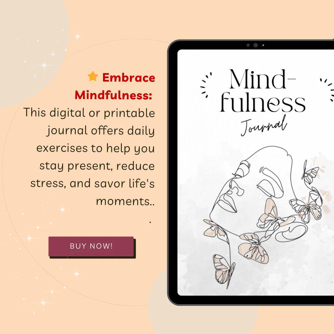 Mindfulness Journal, Mental Health Planner, Challenge Planner, Wellness ...