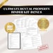 Ultimate Rental Property Binder Kit, Rental Property Template, Rental ...