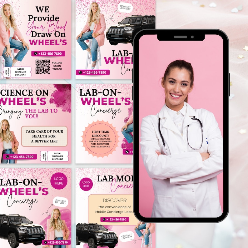 Mobile Lab Service Flyer / DIY Medical Mobile Lab Service Flyer/ Mobile ...