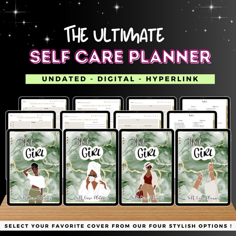 Self-care Planner, That Girl Planner, Daily Planner, Instant Download ...