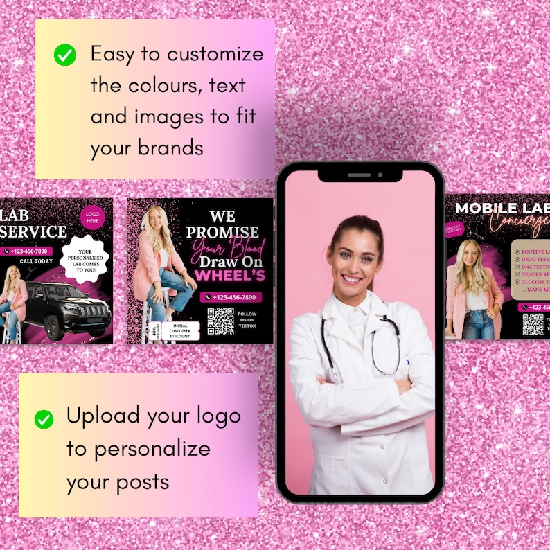 Mobile Lab Service Flyer / DIY Medical Mobile Lab Service Flyer/ Mobile ...