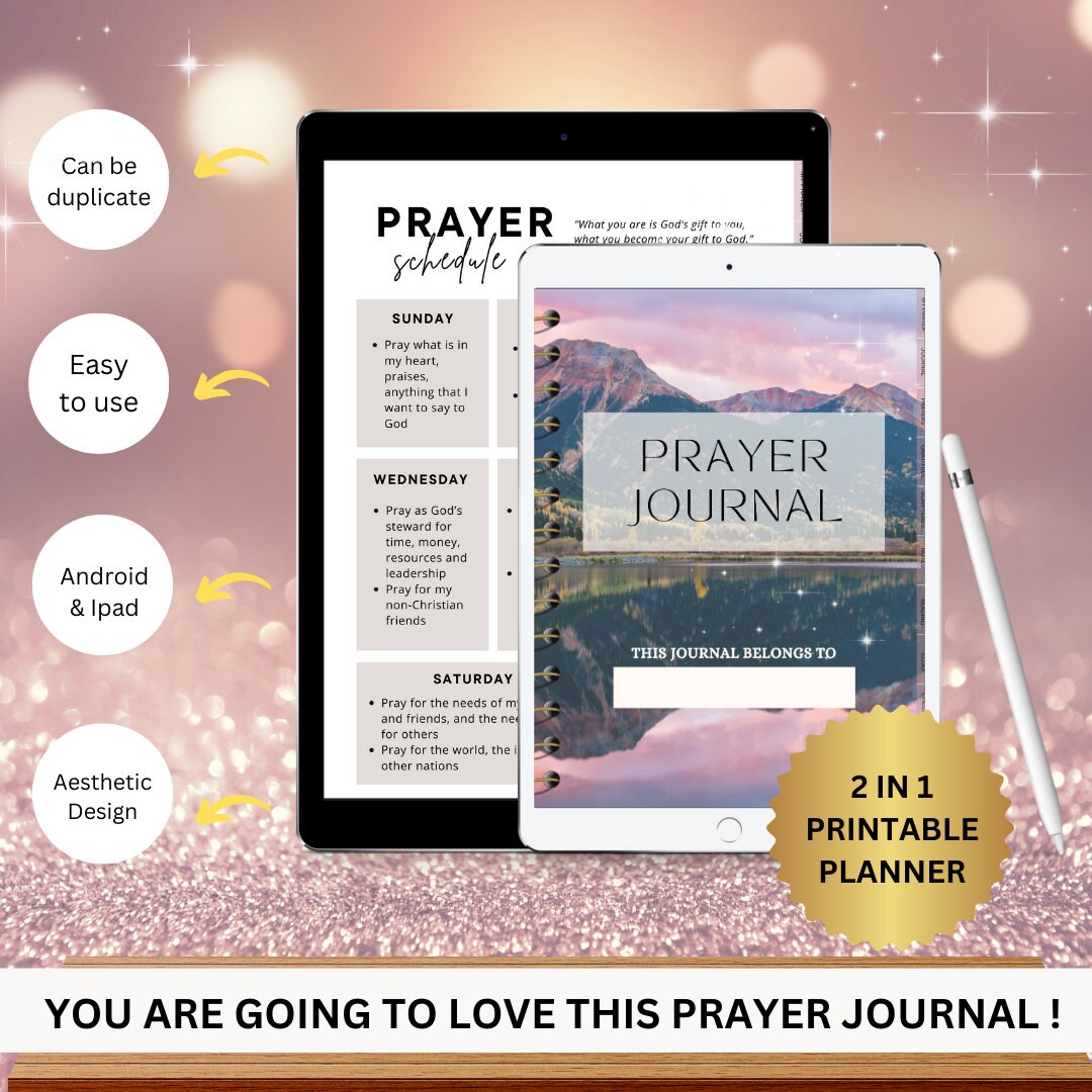 Prayer Planner, Digital Prayer Journal, Goodnotes Prayer Journal ...