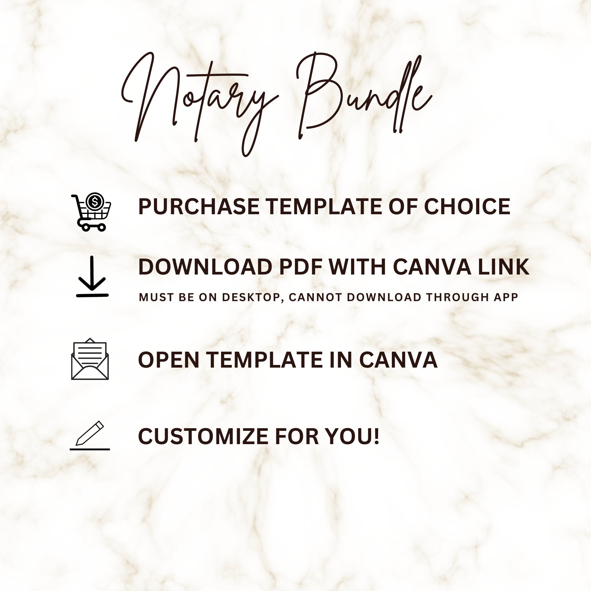 Notary Branding Kit, Notary Marketing Bundle, Notary Branding Bundle ...
