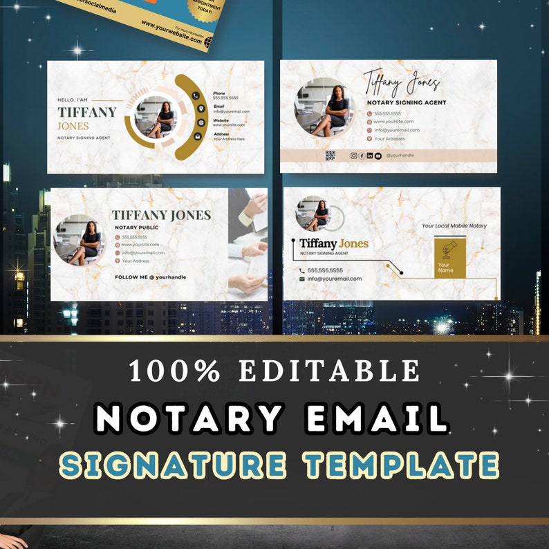 Notary Email Signature Templates, Notary Bundle, Notary Signature ...