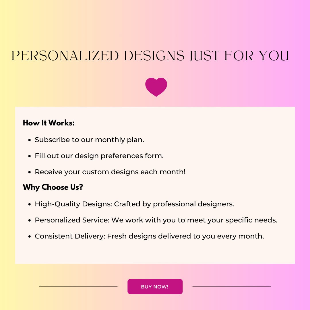 Monthly Subscription, Custom Flyers, Business Cards, Personalized ...