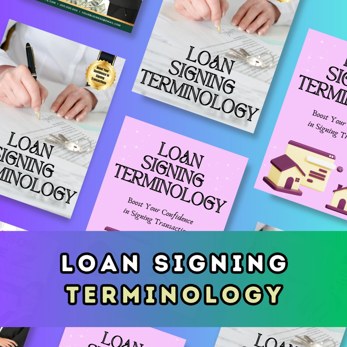 Loan Signing Terminology! Notary Terms, Loan Study Set, Loan ...