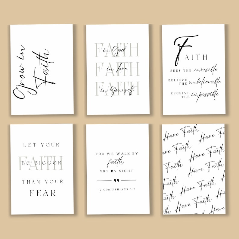 Faith Dashboard, Printable Planner, Faith, Minimalist Dashboards ...