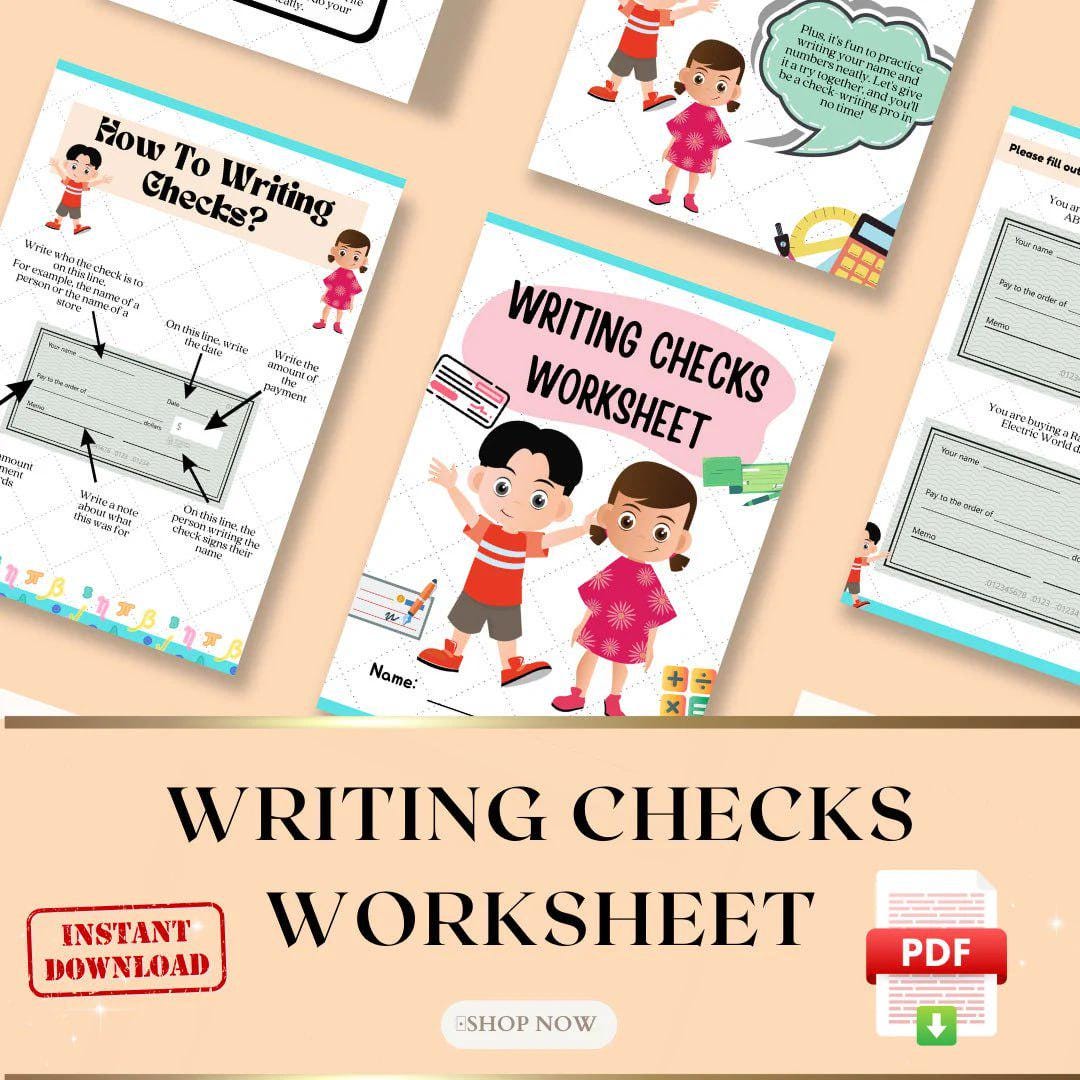 Writing Checks Worksheet Printable, Printable Toddler Worksheets ...