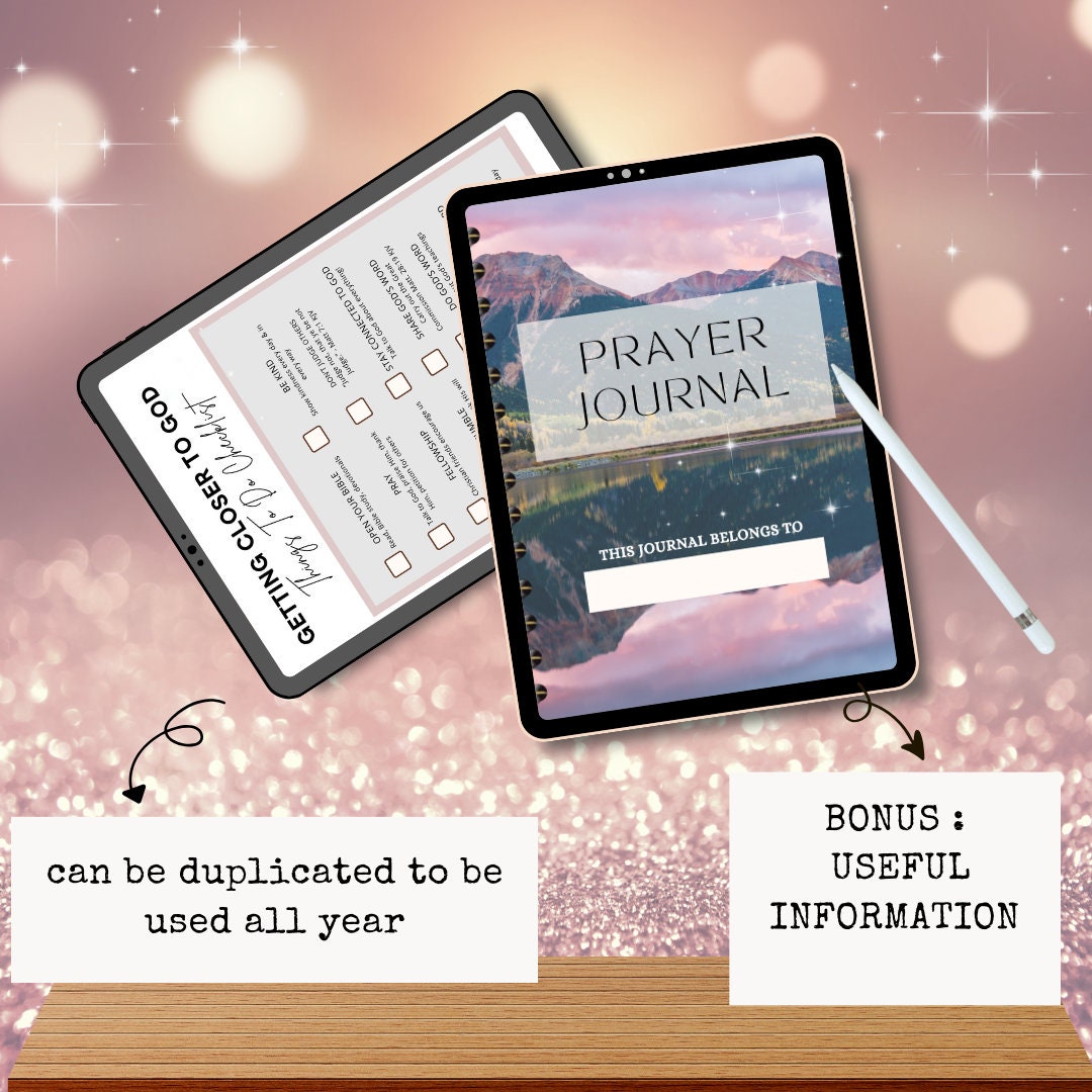 Prayer Planner, Digital Prayer Journal, Goodnotes Prayer Journal ...