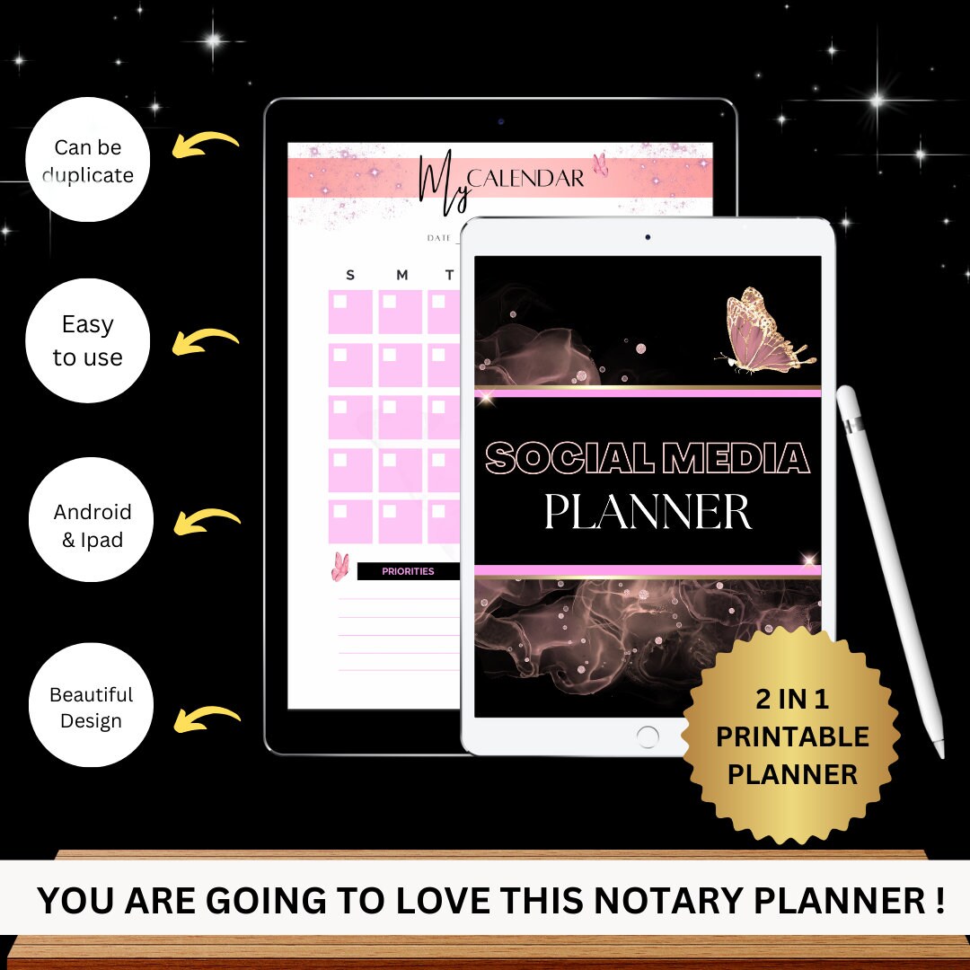 Digital Planner, SOCIAL MEDIA Planner, Content Planning, Influencer ...