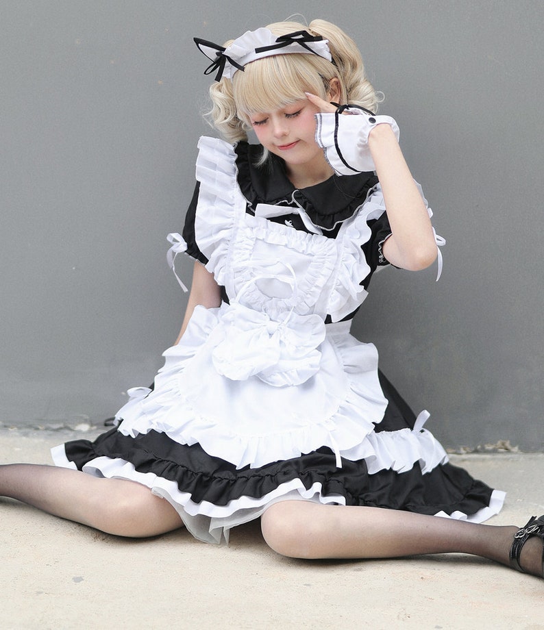 Japanese Cute Maid Clothing Luxurious Maid Clothing COSPLAY - Etsy