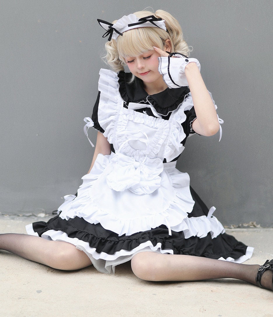 Japanese Cute Maid Clothing Luxurious Maid Clothing COSPLAY - Etsy