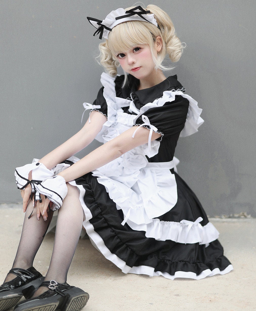 Japanese Cute Maid Clothing Luxurious Maid Clothing COSPLAY - Etsy