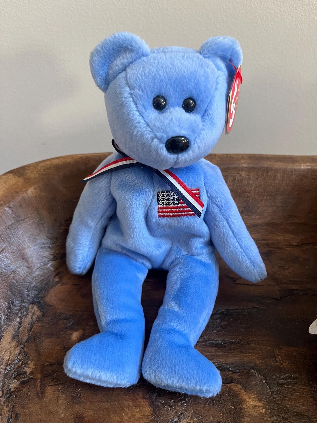 ORIGINAL Early 2000s Vintage Ty Beanie Babies AMERICA the BEAR With ...