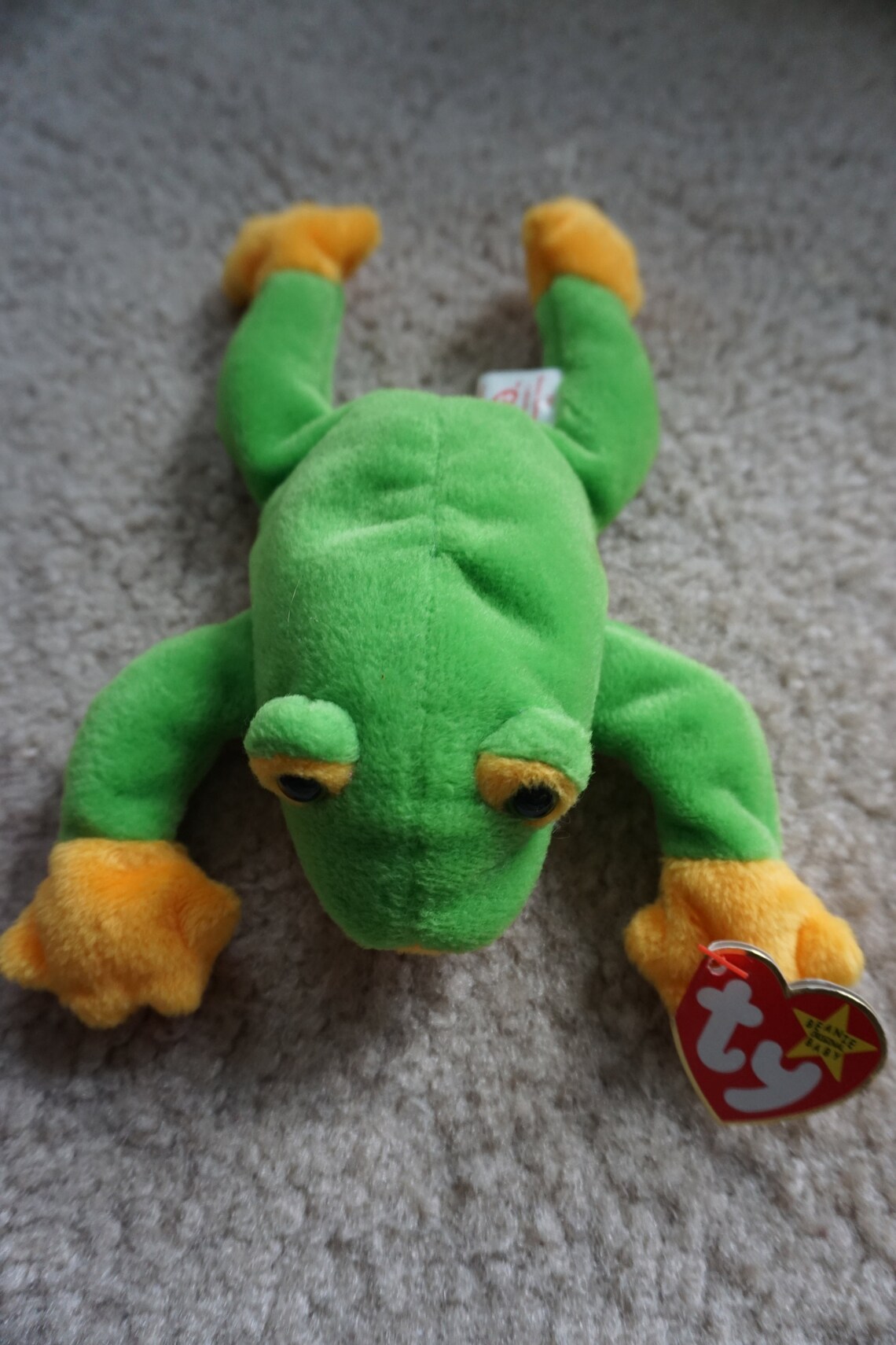 Lot of 5 ORIGINAL 1990s 2000s TY Beanie Babies Inch Worm, Batty Bat ...