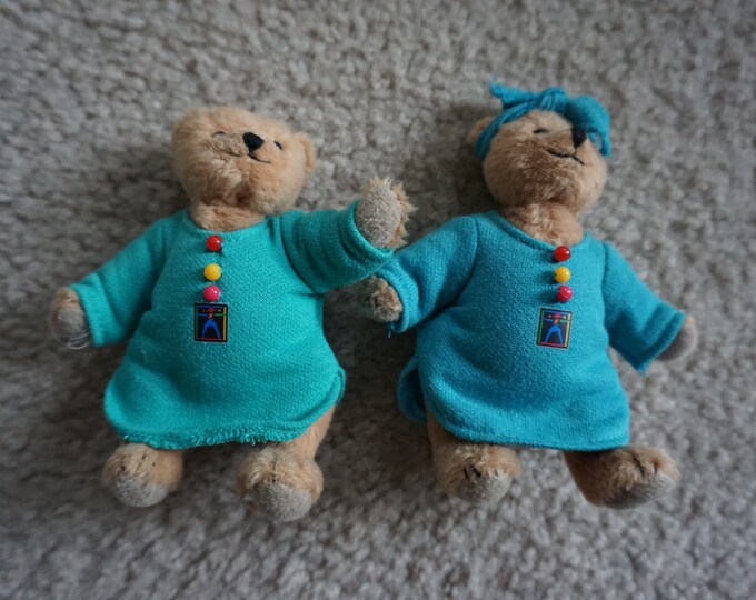 Lot of 2 ORIGINAL 1990s American Girl Dolls Mini Miss AG Bears 1996 ...
