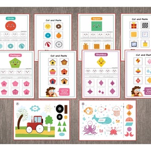 30 Shapes Practice Worksheets. Preschool and Kindergarten Worksheets ...