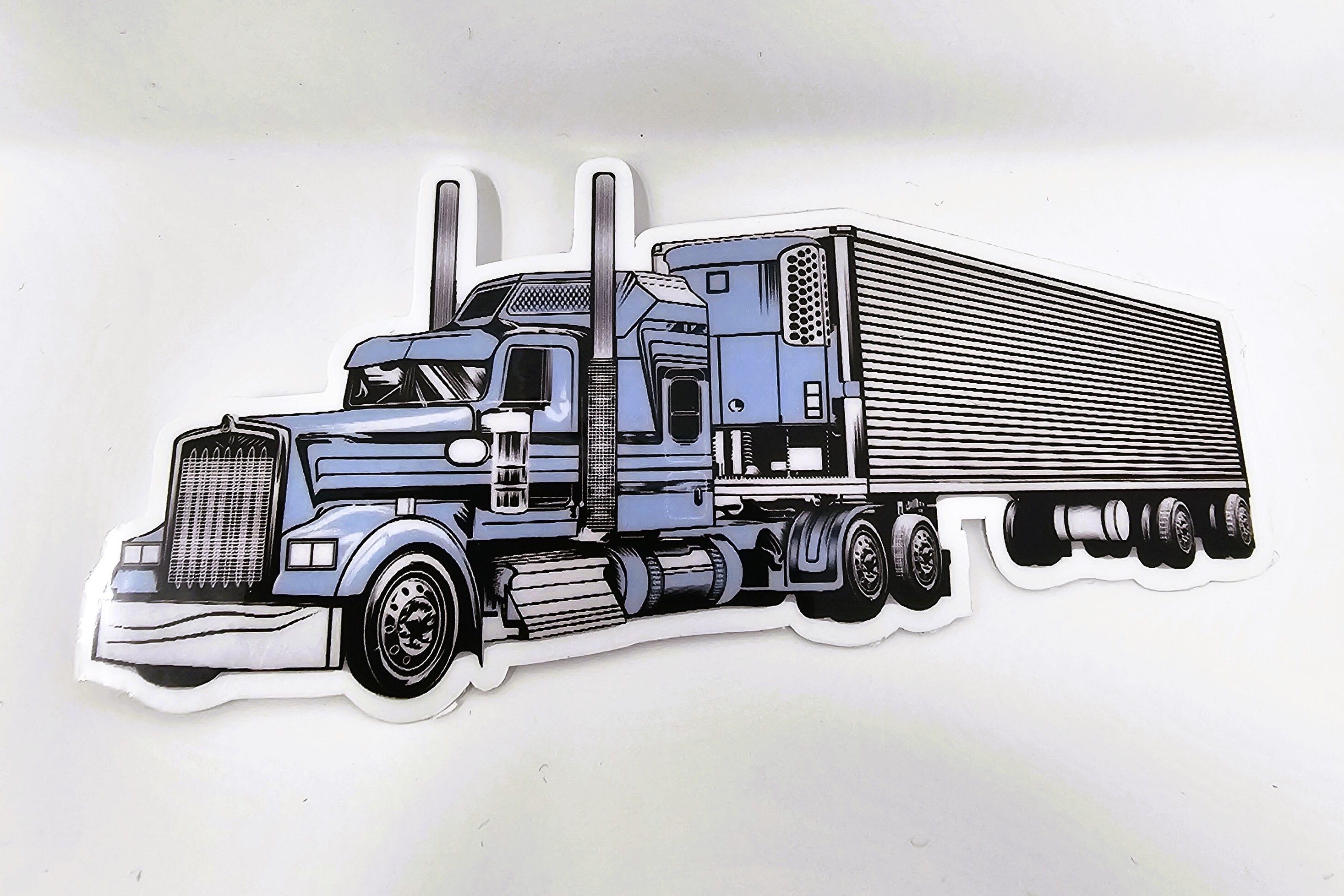Semi Big Rig Truck Vinyl Decal Sticker W900 18 Wheeler - Etsy