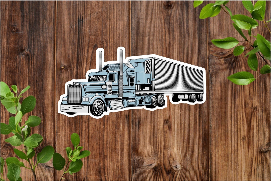 Semi Big Rig Truck Vinyl Decal Sticker W900 18 Wheeler - Etsy