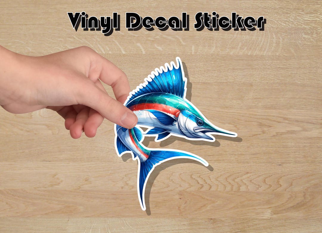 Swordfish Sticker - Ocean Fishing - Charter Boat Fishing - Sea Life ...