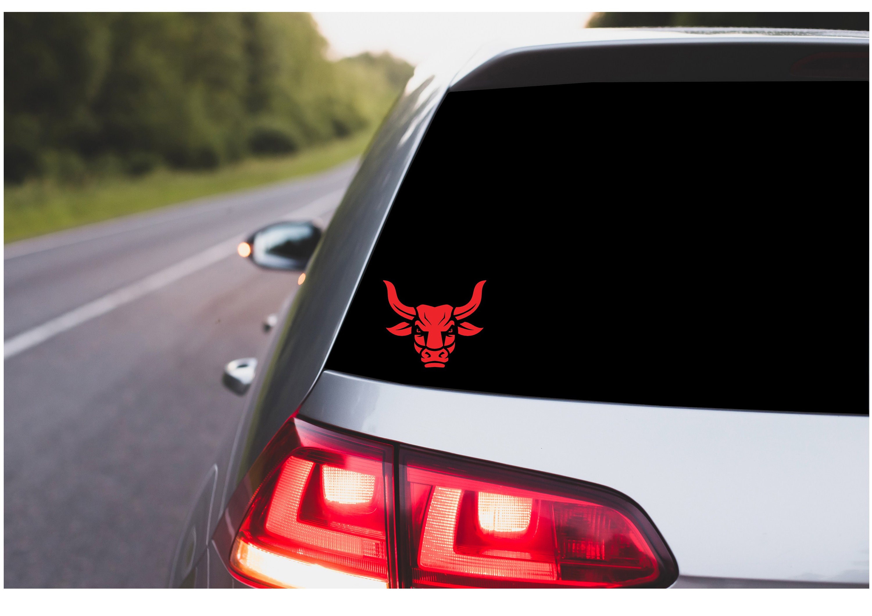 Texas Bull - Premium Vinyl Decal - Window Store Front - Vehicle ...