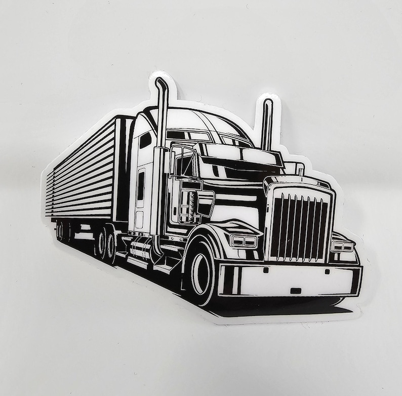 Truckers Move America 3.5 Vinyl Sticker Decal Semi Truck 18 Wheeler Trucking Semi Truck Trailer ...