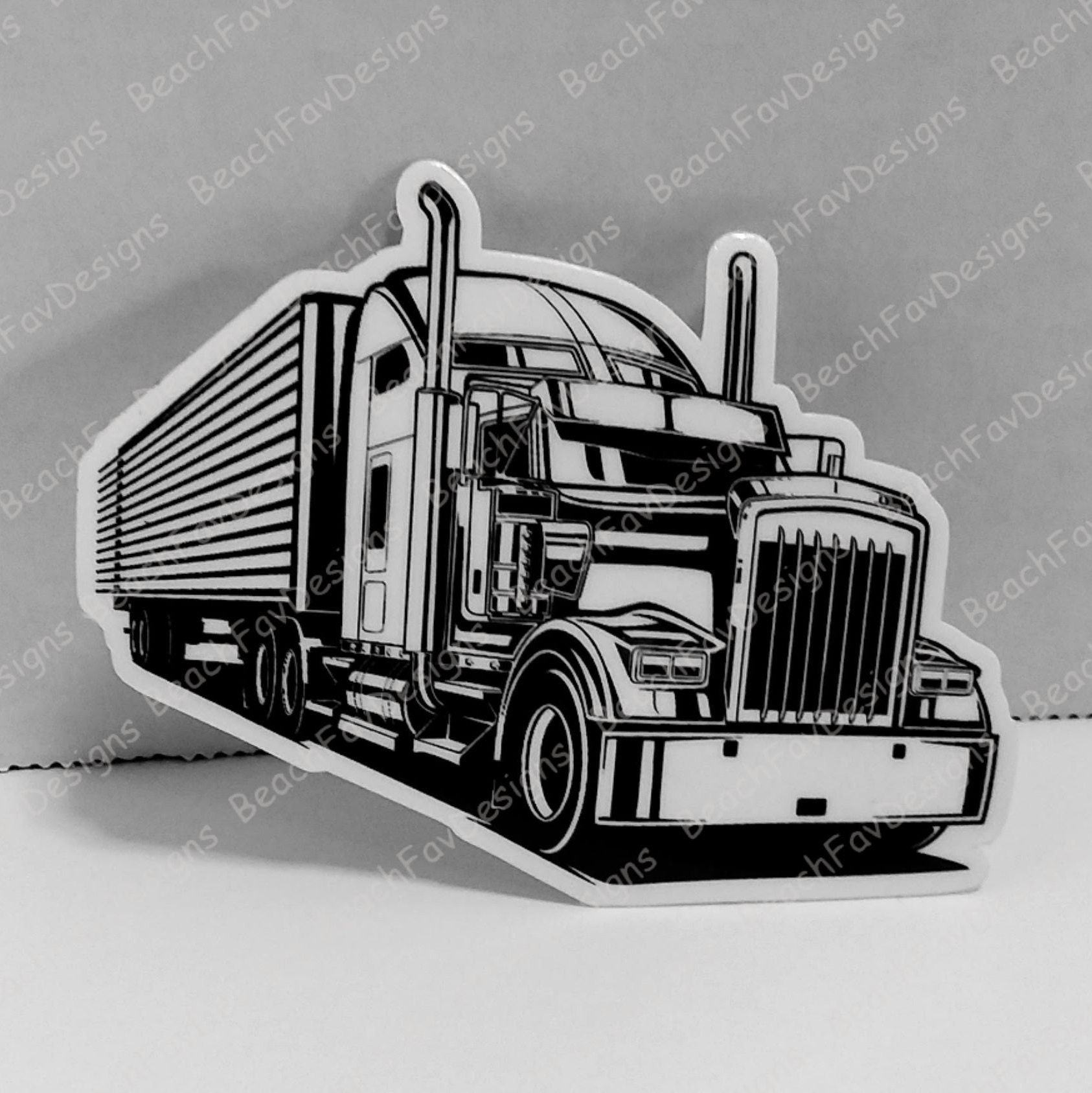 18 Wheeler Decal