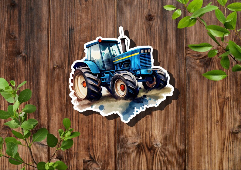 Farm Tractor Vinyl Die-cut Premium Sticker Decal Country Harvesting - Etsy