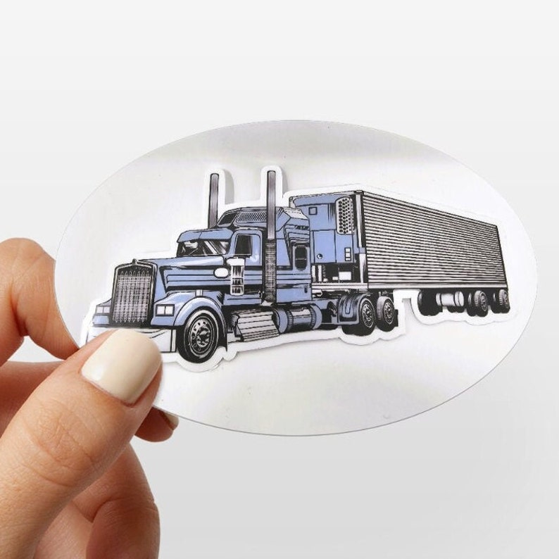 Semi Big Rig Truck Vinyl Decal Sticker W900 18 Wheeler - Etsy