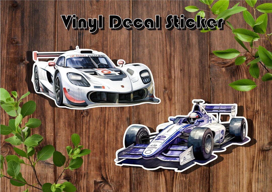 Race Car Stickers - Racing Stickers - Speed Racing - Vinyl Die-cut ...