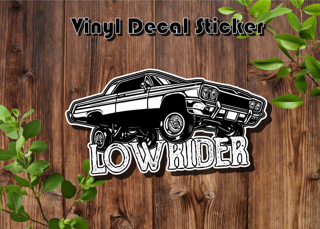 Cruiser Car Sticker - Super Show Car - Classic Lowrider - Vinyl Die-cut ...