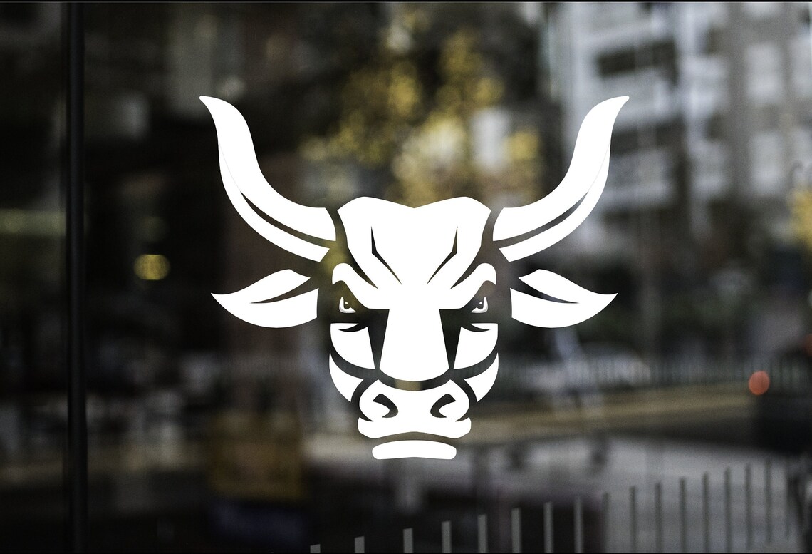 Texas Bull - Premium Vinyl Decal - Window Store Front - Vehicle ...