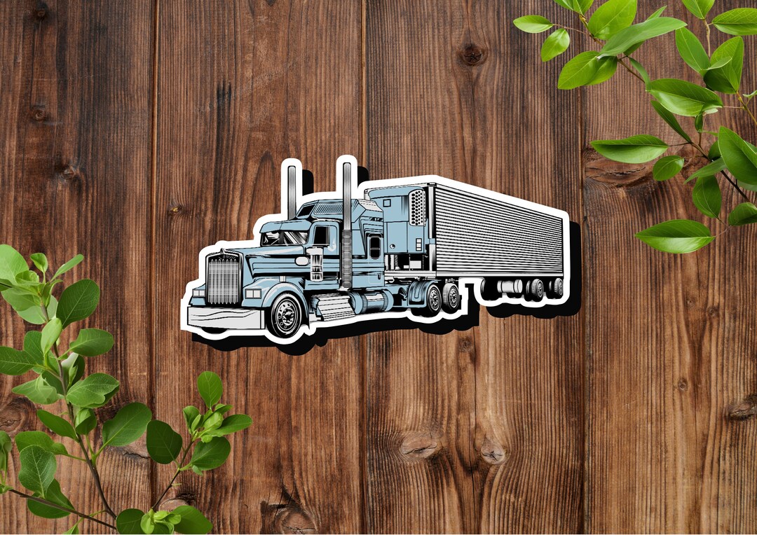 Semi Big Rig Truck Vinyl Decal Sticker W900 18 Wheeler - Etsy