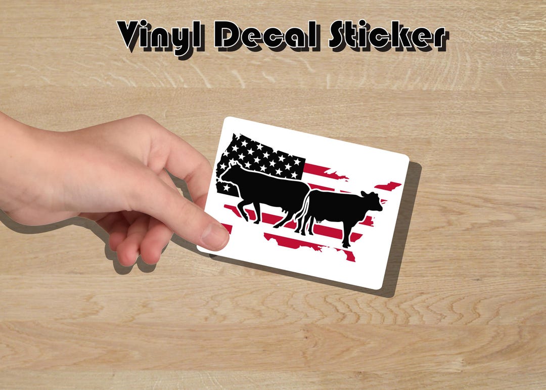 Farm Life - USA - Cattle Country - Ranch Life - Vinyl Die-cut Premium ...