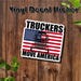 Truckers Move America - 3.5" Vinyl Sticker Decal - Diesel Semi Truck ...