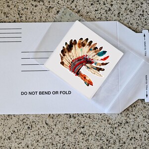 Native American - Indian Feather Headdress - Vinyl Die-cut Premium ...