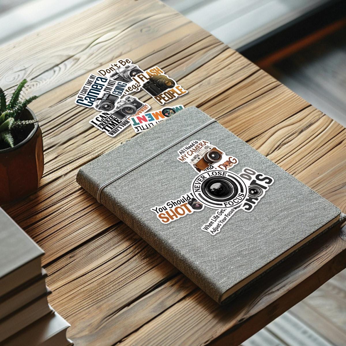 10pcs Photography Sticker Pack – Captured Moments, Freeze Time, Lens ...