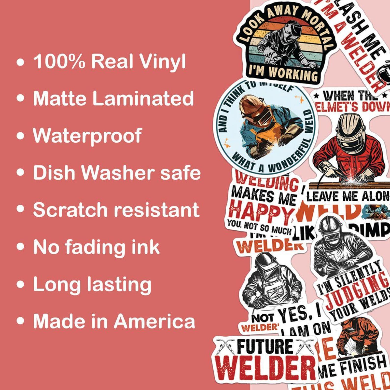 10pcs Welder Stickers Pack, Welder Life Stickers, Metal Work, Welders ...