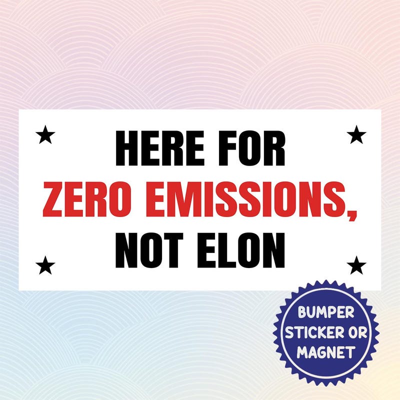 Anti Elon Bumper Sticker - Etsy
