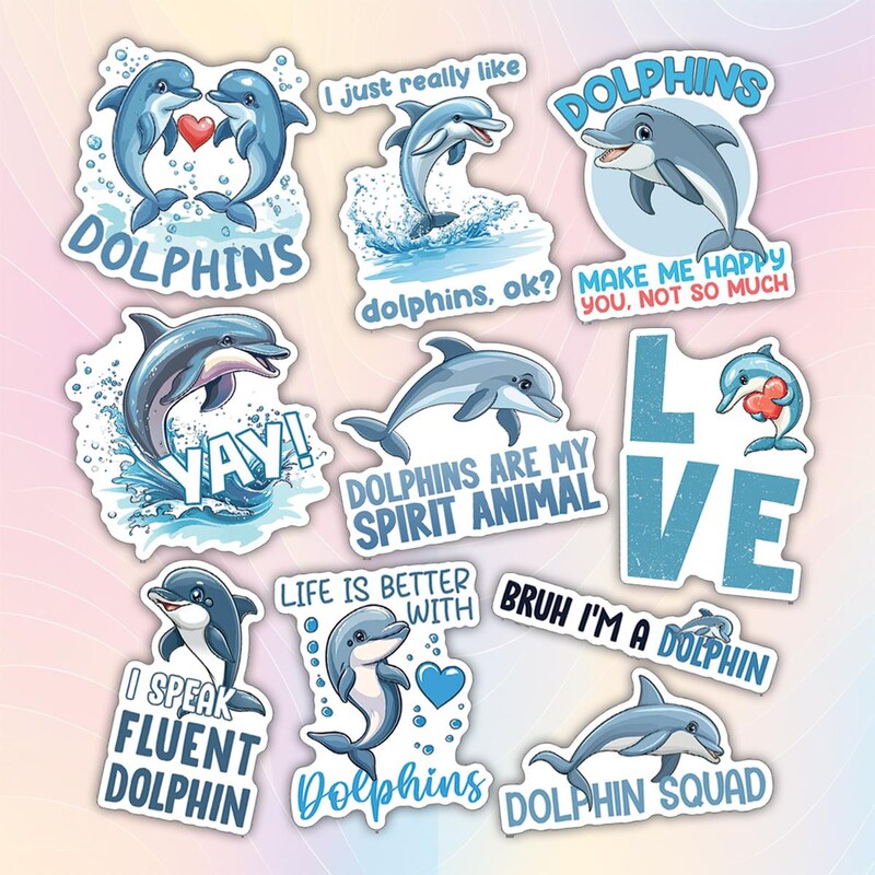 Dolphin Sticker - Etsy
