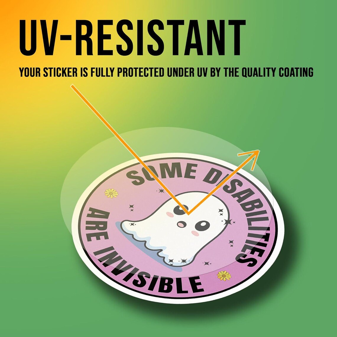 Disability Stickers, Some Disabilities Are Invisible Funny Boo ...