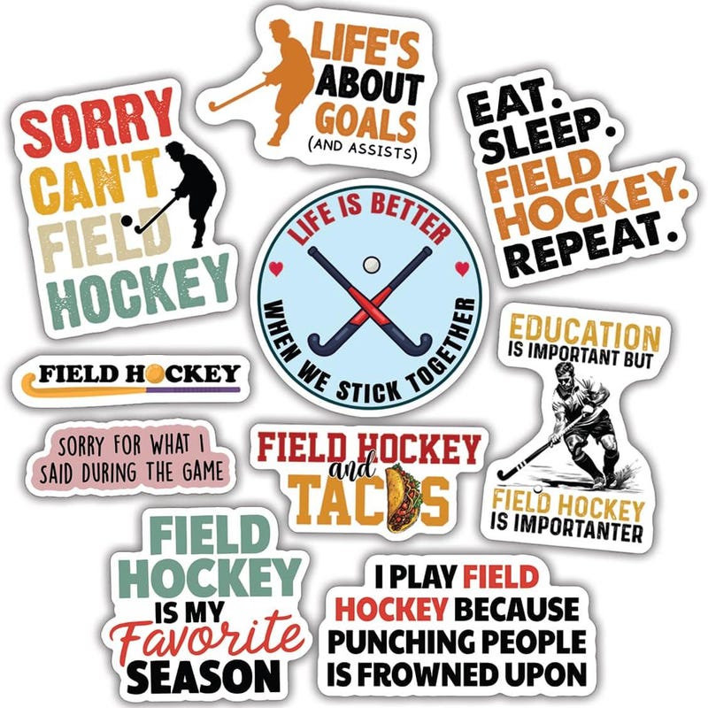 Field Hockey Decal - Etsy