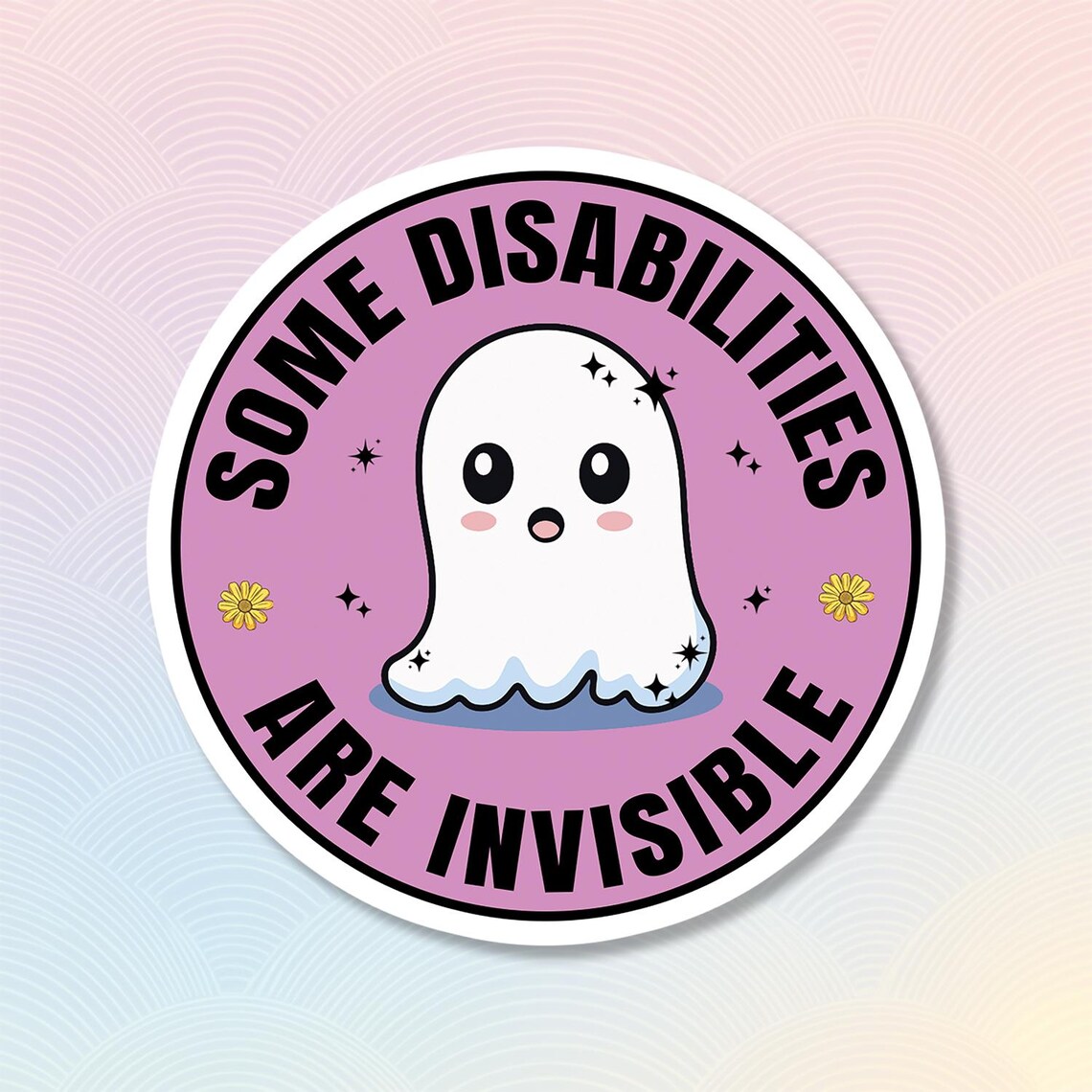 Disability Stickers, Some Disabilities Are Invisible Funny Boo ...