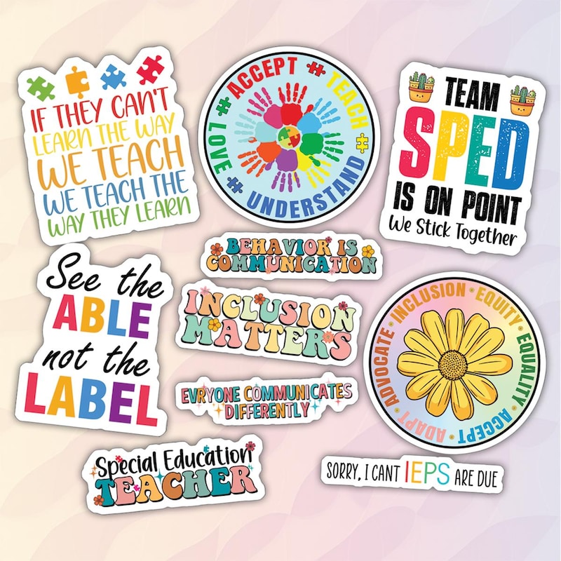 Teacher Positive Stickers - Etsy